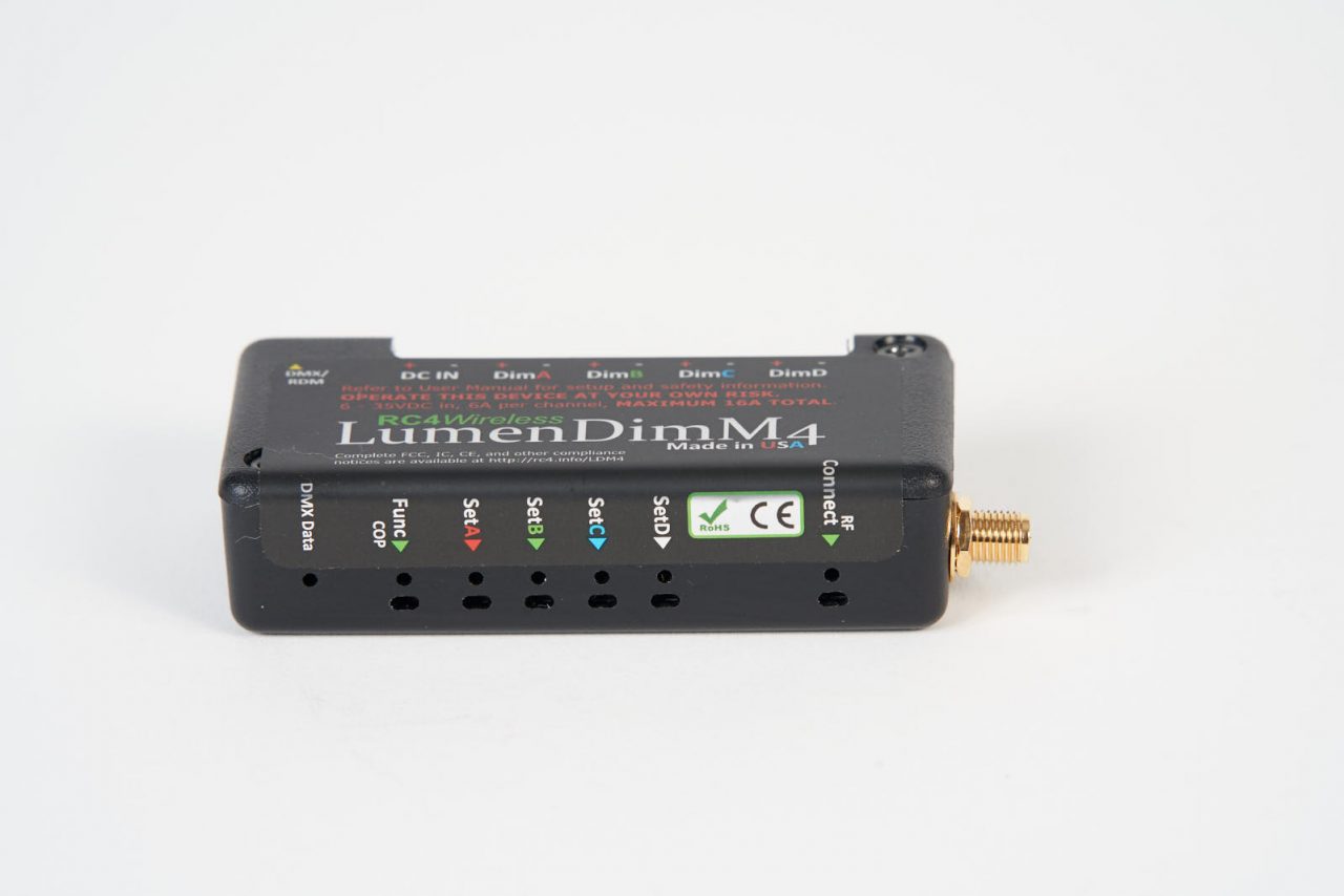 RC4 LumenDimM4 Four-Channel CRMX Wireless Dimmer - RC4 Wireless